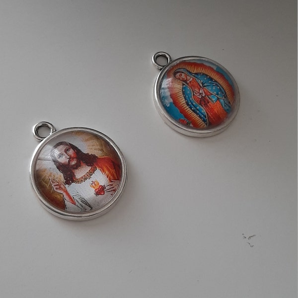 Religious Circles 18mm 20mm 25mm 1 Inch 1.5 Inch Sacred Heart Printable ...