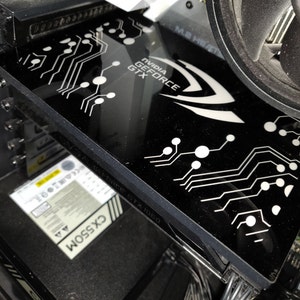 Custom Light RGB GPU Backplate Graphics Card Decoration Board | Etsy