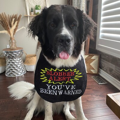 Big Dog Slobber Drool/slobber Bibs 2 Designs - Etsy