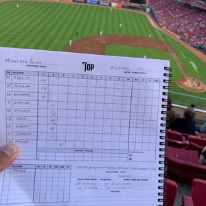Square Baseball Scorebook - Etsy
