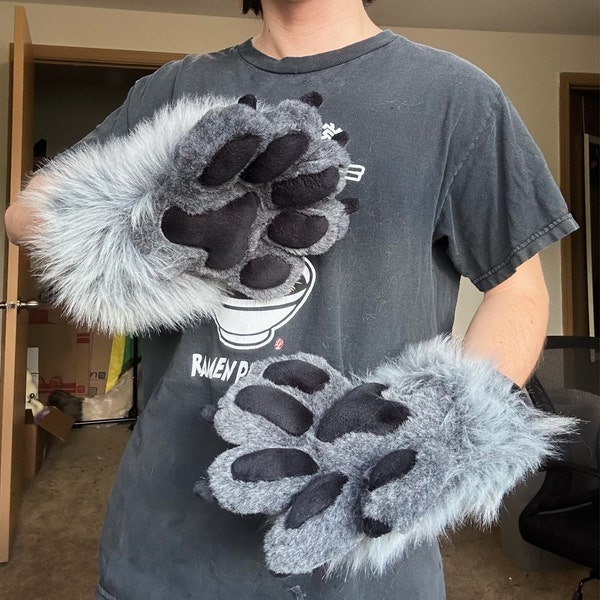 PATTERN - Slim-style Puffy 5 Finger Hand Paws + High Detail ...