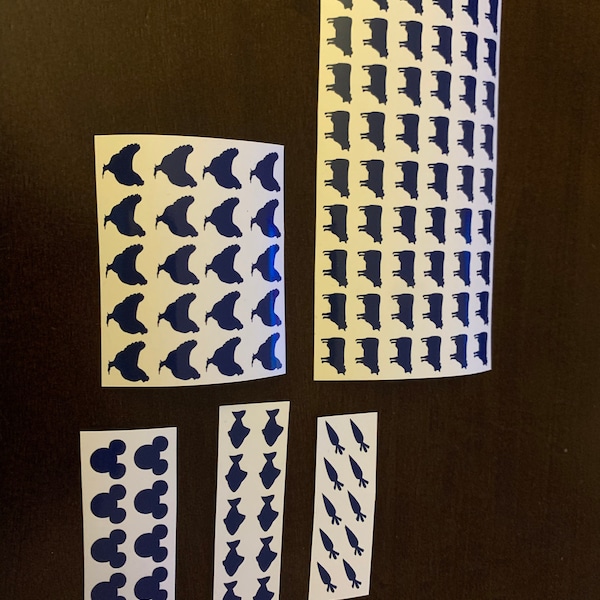 Place Card Meal Choice Stickers (set of 10) for Wedding Food Stickers ...