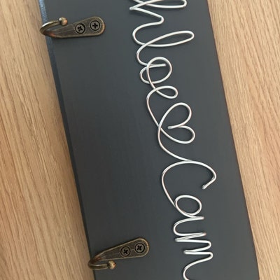 Custom Wooly Words Wire Art Kids Decor Colourful Words Childrens ...