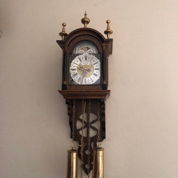 Antique Vintage Zaanse Wall Clock Zaandam Dutch RARE 1 Day Holland ...