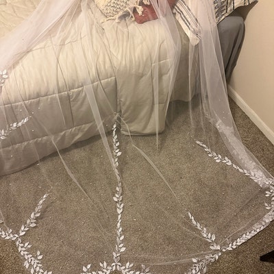 Veil Embtoidery Wedding Veil for the Bride With Embroidery Will Make ...