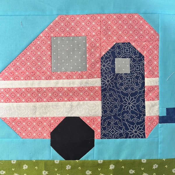 Set of 9 Camping Quilt Block Patterns - Instructions for 6", 9", 12 ...