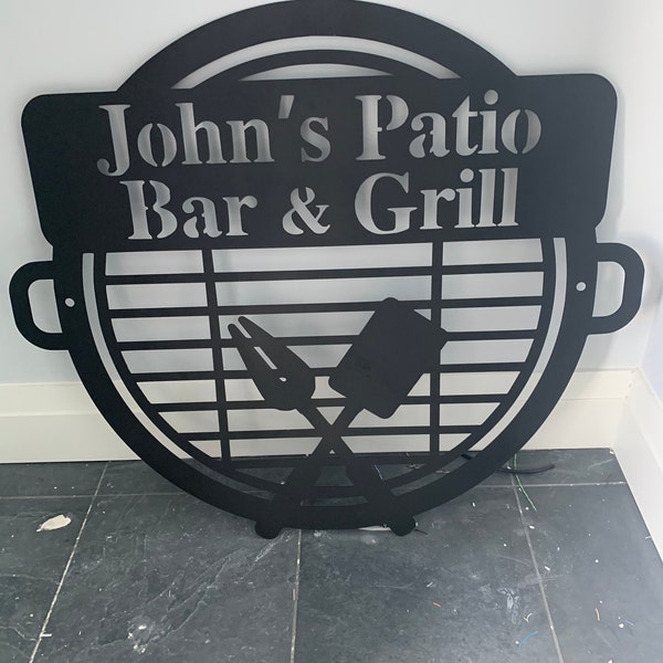 Personalized Metal BBQ Sign, Personalized Grill Sign, Personalized BBQ ...