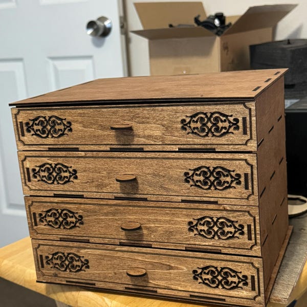 Laser Cut Storage Box Files, Laser Cut Wooden Box, Vector Files for ...