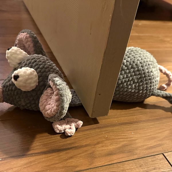 Crochet Mouse Door Stop Pattern: Weighted Rodent Home Decor (PDF ...