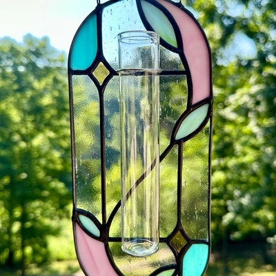 Modern Minimalist Boho Stained Glass Pattern Stained Glass - Etsy UK