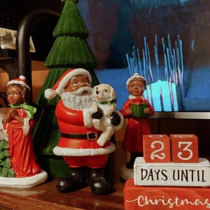 Christmas Mini Countdown Tiered Tray Decor, 25 Days Until Christmas ...