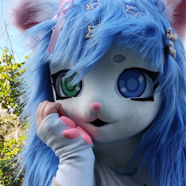 Custom Furry Animal Mask,handmade Mask,furry Cosplay Mask Head With ...