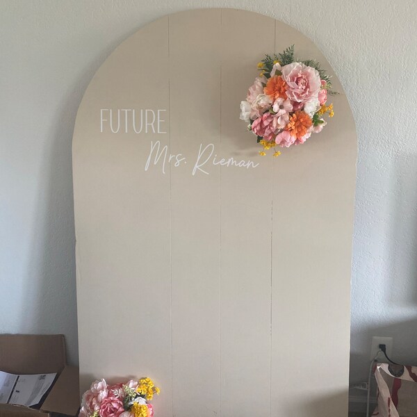 Future Mrs Bridal Shower Decal - the Future Mrs - Miss to Mrs Sticker ...
