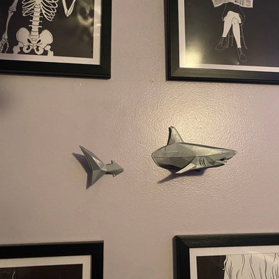 3D Shark Wall Decor Swimming on the Wall.the Shark is Visiting Your ...