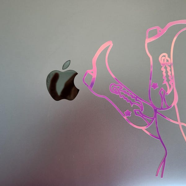Cowgirl Boots Car Window Decal - Etsy