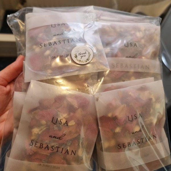 Biodegradable Natural Confetti | Real Flower Confetti | Petal Toss ...