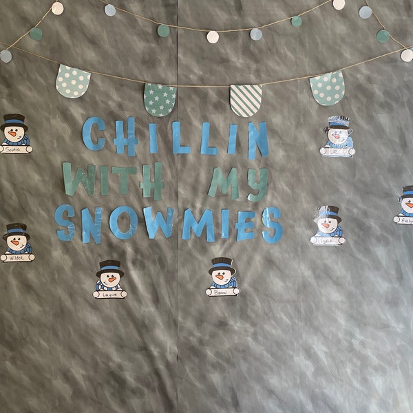 Snowman Christmas Bulletin Board Kit || December Bulletin Boards ...