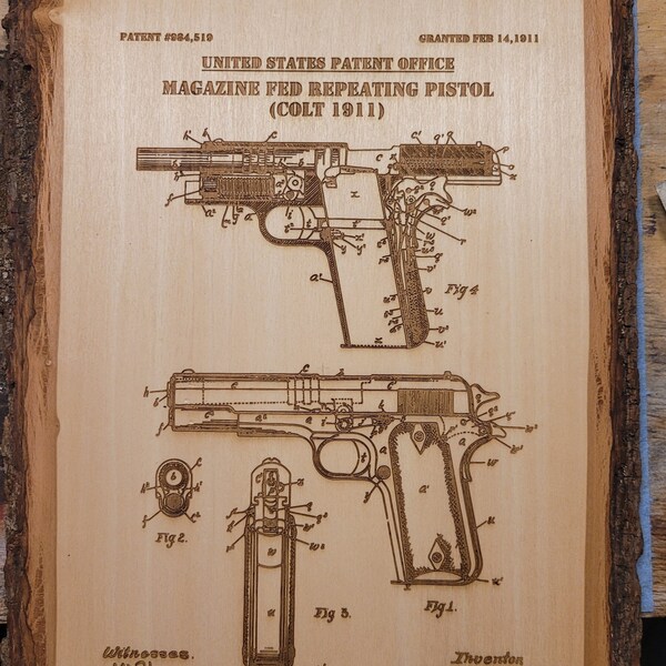 Revolver 6-shooter US Patent Digital Art Vector Graphic - With Svg, Dxf ...