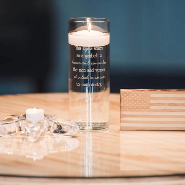 Personalized in Loving Memory Memorial Vase - Floating Wedding Memorial ...