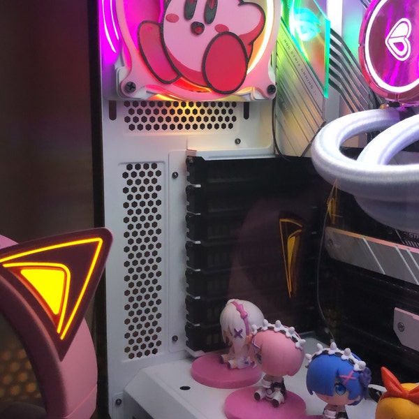Kirby Collection - Tri Color Gaming Computer Fan Shroud / Grill / Cover ...