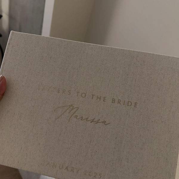 Letters to Bride Book, Bridesmaid Letters to the Bride, Letters to the ...