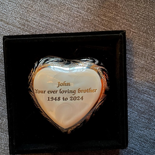 Plaque for Cremation Ashes Urn Name Label Necklace Medallion Urn Fully ...