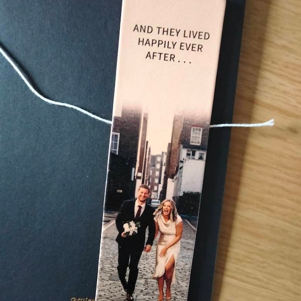 Personalised Photo Bookmark With Message | Father's Day Gift for Book ...