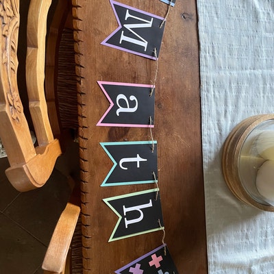 Math Banner, Classroom Decor, Bulletin Board, Math Teacher, Classroom ...