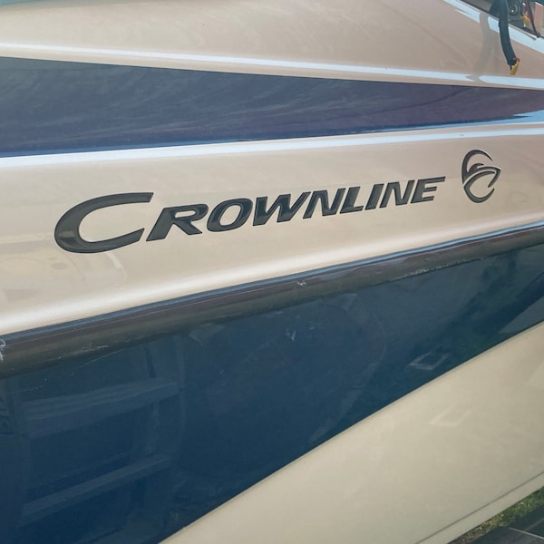Crownline Boat Emblem Domed Boat Decals Stickers (set of Two) - Etsy
