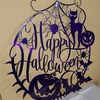 Happy Halloween Web Metal Sign Door Decor, Halloween Metal Sign, Scary ...