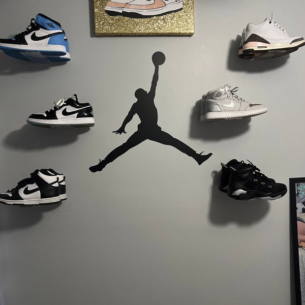 Michael Jordan Wall Decal - Jumpman Decal - Basketball Wall Decal ...