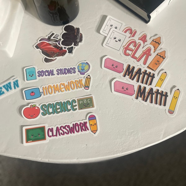 Custom Notebook Labels for School / Notebook Decoration Stickers ...