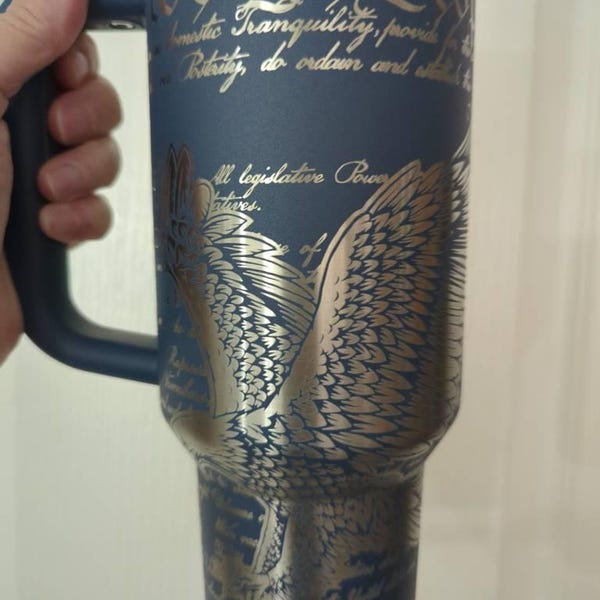 Roses 40oz Stanley OR Generic Laser Engraved Tumbler, Floral Gifts ...