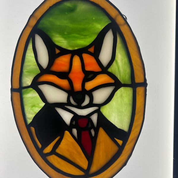 Stained Glass Mr. Fox Pattern/template for Instant Digital Download ...
