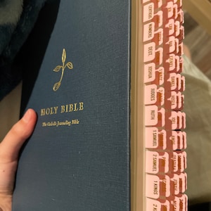 Mini Blushing Pink Gold Foil Bible Tabs Standard & Catholic/apocrypha ...