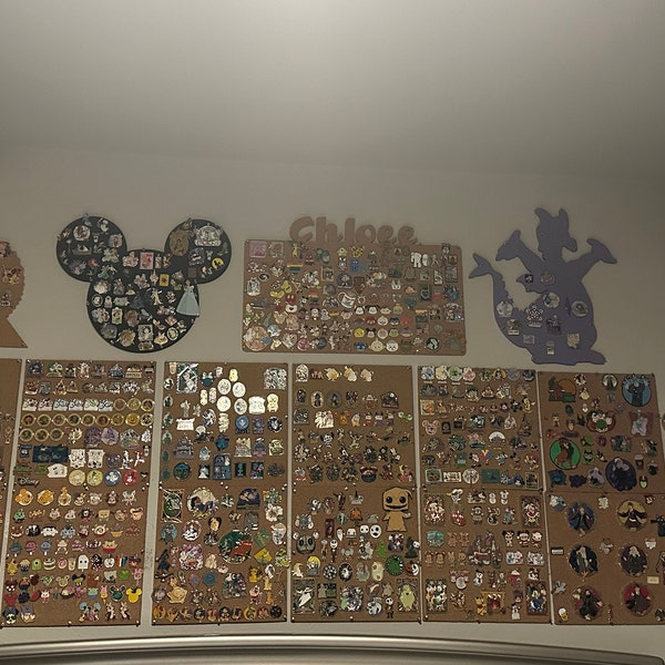 Mickey Mouse Cork Boards. Mickey Pin Display. Disney Pin Board, Mickey ...