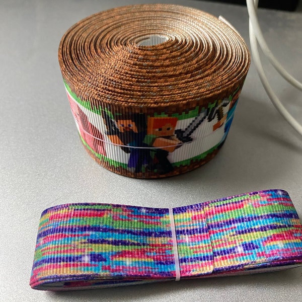 1.5 Turtle Grosgrain Ribbon, Green Cartoon Ninja Grosgrain Ribbon, DIY ...