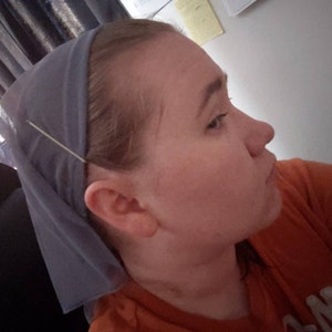 READY-TO-SHIP. Plain Kerchief Head Wrap for Mass Beige Christian Head ...