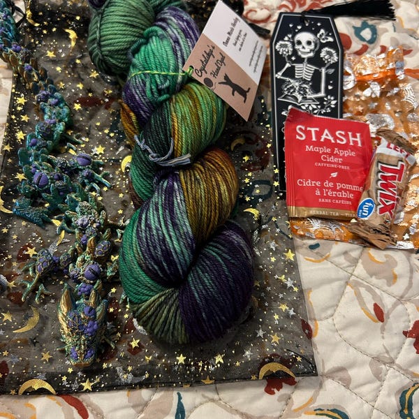 Hand Dyed Yarn 10 Gram Mini Skeins Mystery Mini 10 Pack Set 46 Yard ...