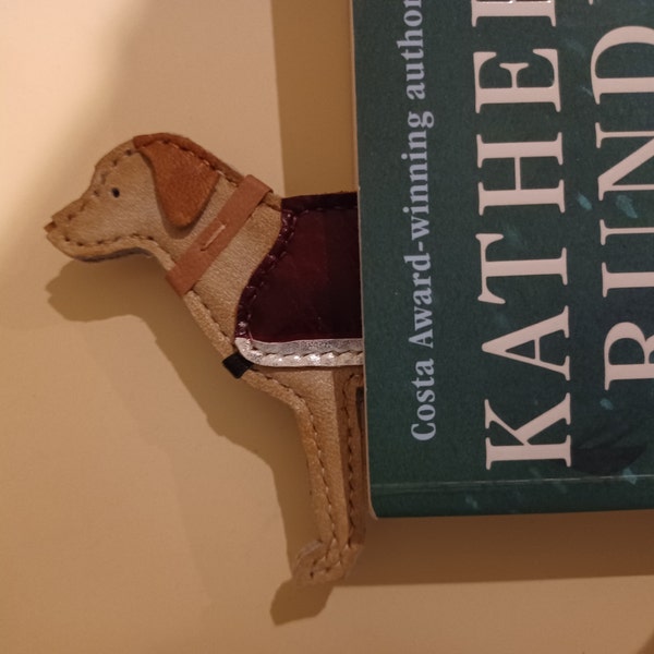 Sausage Dog Bookmark, Custom Leather Bookmark, Miniature Dachshund Gift ...