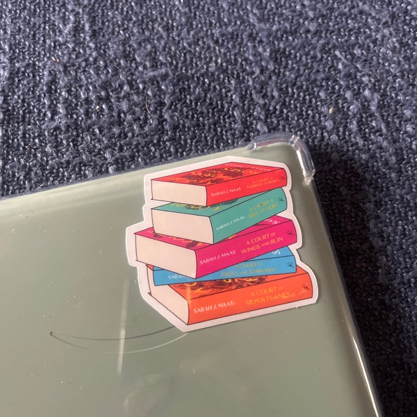 ACOTAR Book Stack Sticker Sarah J Maas Book Stack Sticker ACOMAF A ...