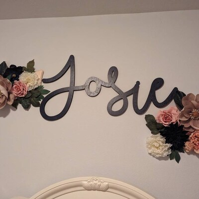 Large Name Sign for Wall Baby Name Cutout for Nursery Big Name Sign for ...