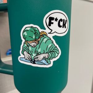 Surgeon Sticker 5-pack,funny Doctor Sticker Pack,surgeon Stickers ...