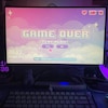 Game Over Pastel Desktop Wallpaper Background | Retro Pixel Pink ...