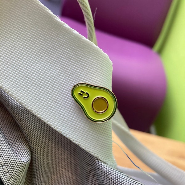 Cute Avocado Enamel Pin Badge | Cute Novelty Gift | Vegan Vegetarian ...