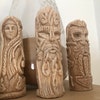 Set of 3 Norse Totems Viking Gods Idols Odin Thor Freya Freyja Asatru ...