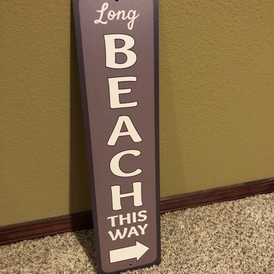 Cove Beach Sign, Custom Beach Name, This Way Arrow Sign, Secret Cove ...