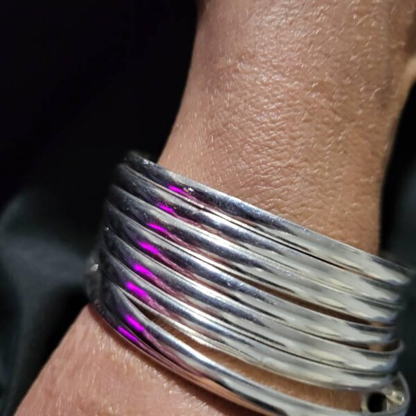 Plain Brass Bangle, 7 Day Bangles, Stackable Bangle Bracelets for Women ...