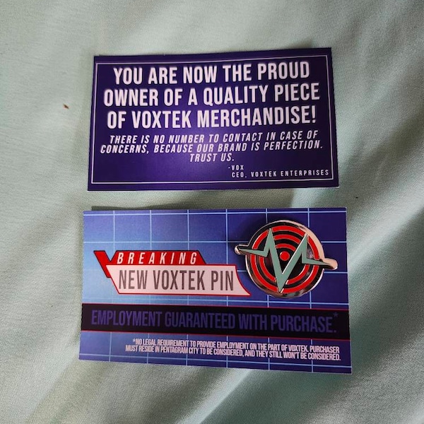 Voxtek Logo Hazbin Hotel Inspired Hard Enamel Pin - Etsy