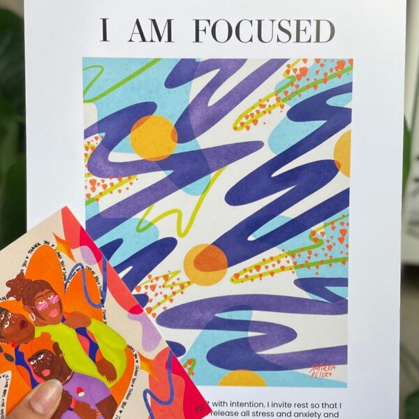 5 Print Bundle Affirmation Art for Walls Daily Affirmation Wall Art ...